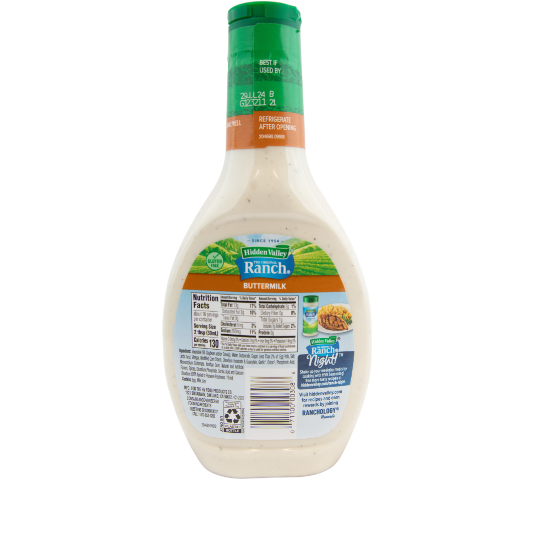 Hidden Valley Ranch Dressing Ingredients